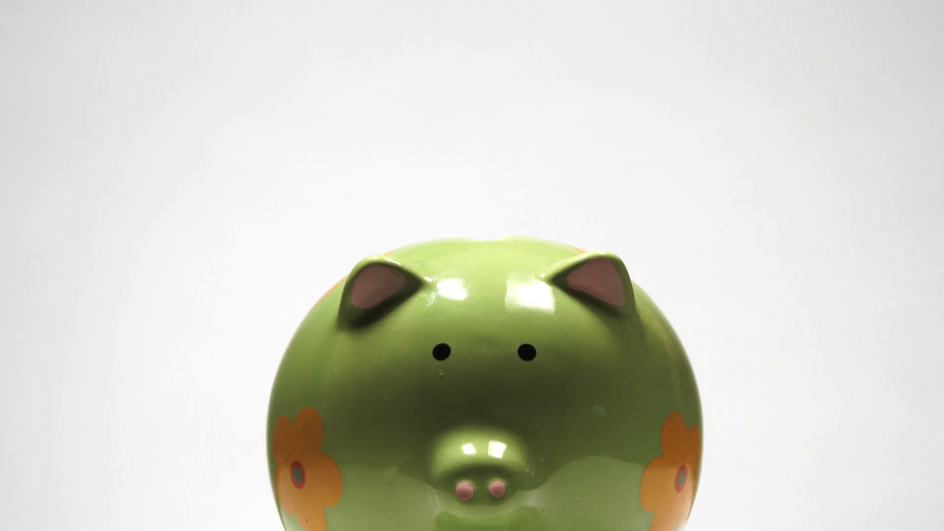 Personal Savings Piggy Bank Adding Money Stock Footage SBV-326595028 ...