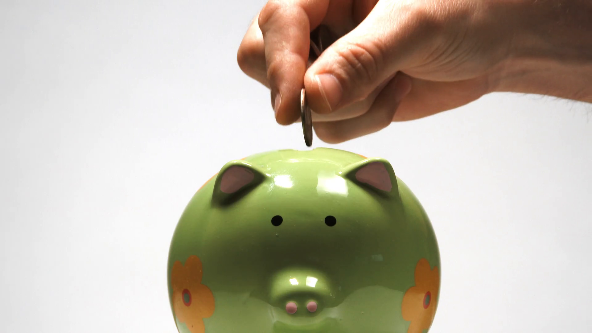 Personal Savings Piggy Bank Adding Money Stock Video Footage - Storyblocks