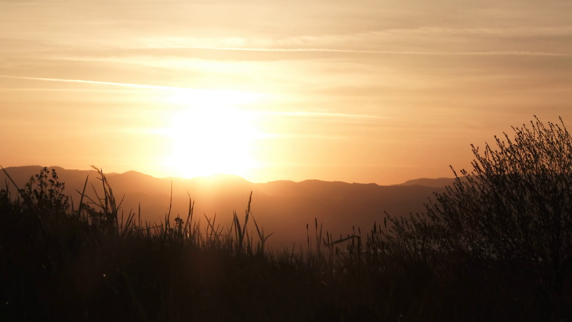 Sun Rising Over Hilly Horizon Scenic Stock Video Footage - Storyblocks