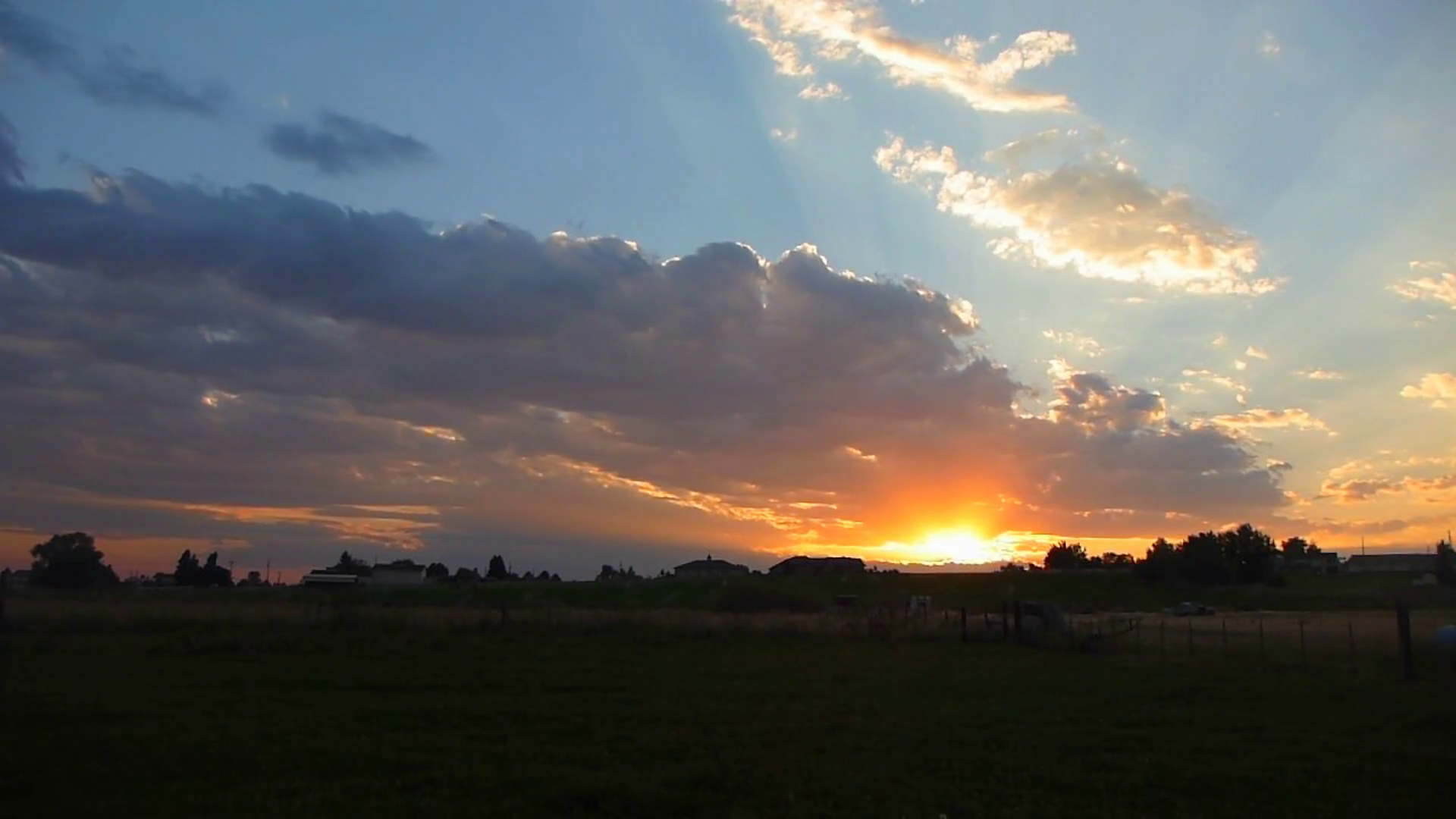 Sunset Over Farmland Stock Footage SBV-327243374 - Storyblocks