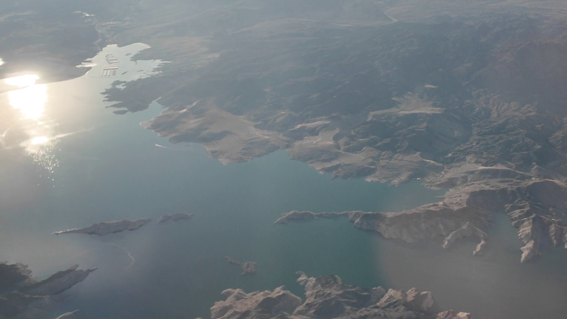 Airplane Aerial Flying Over Nevada With Stock Footage SBV-351861420 ...