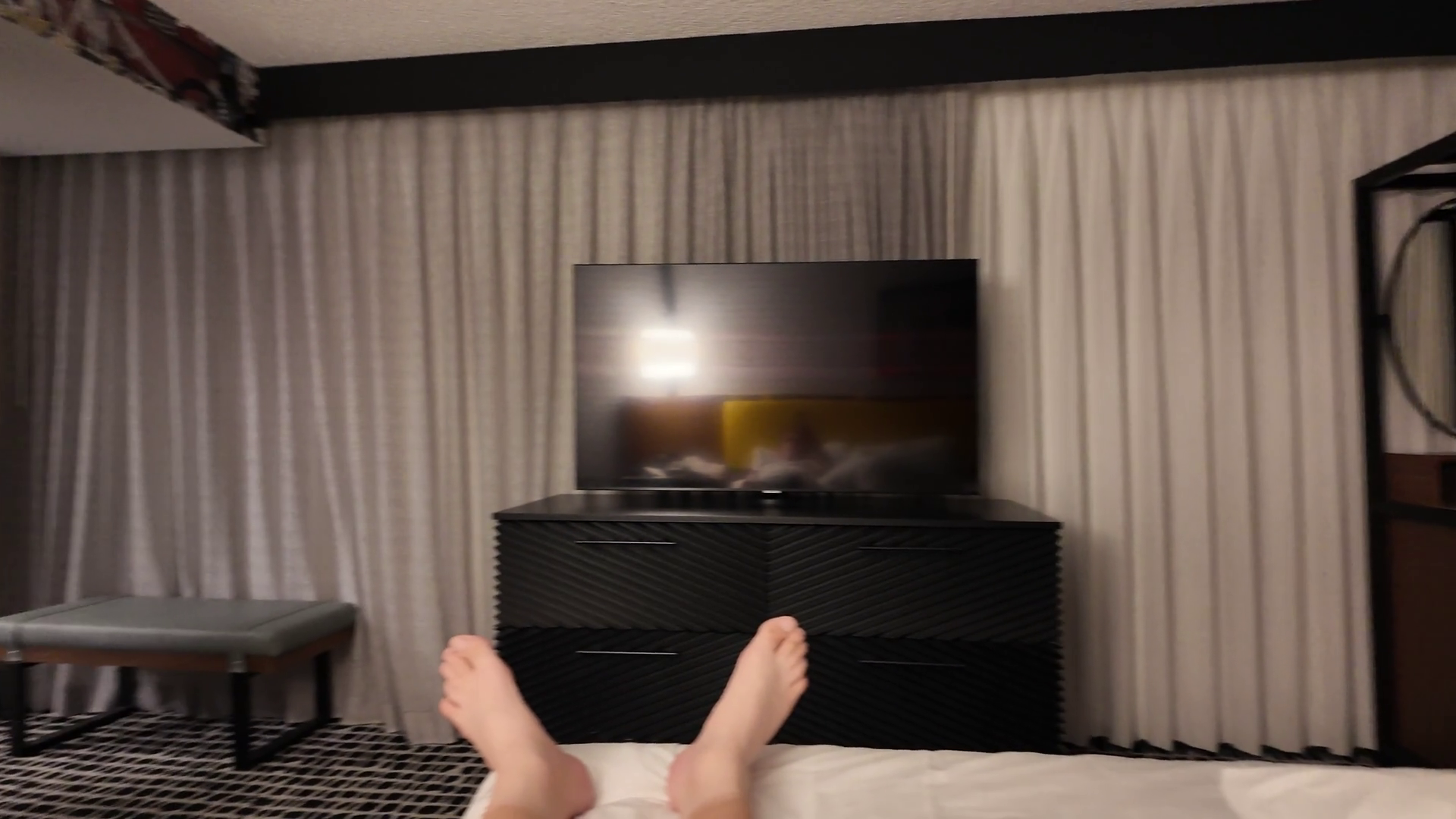Relaxing In Luxury Hotel Room With Feet On Stock Footage SBV-351865829 ...