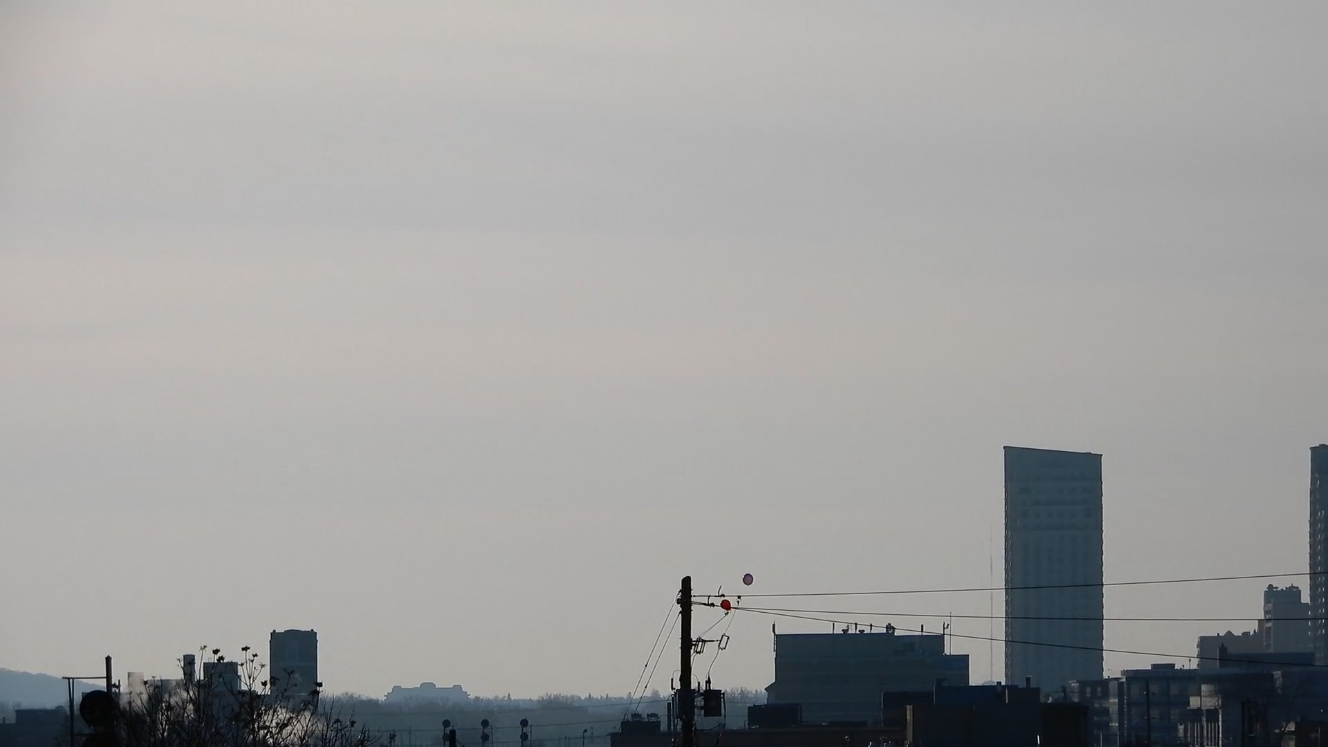 A Panoramic View Showcases Tall Buildings In Stock Footage SBV ...