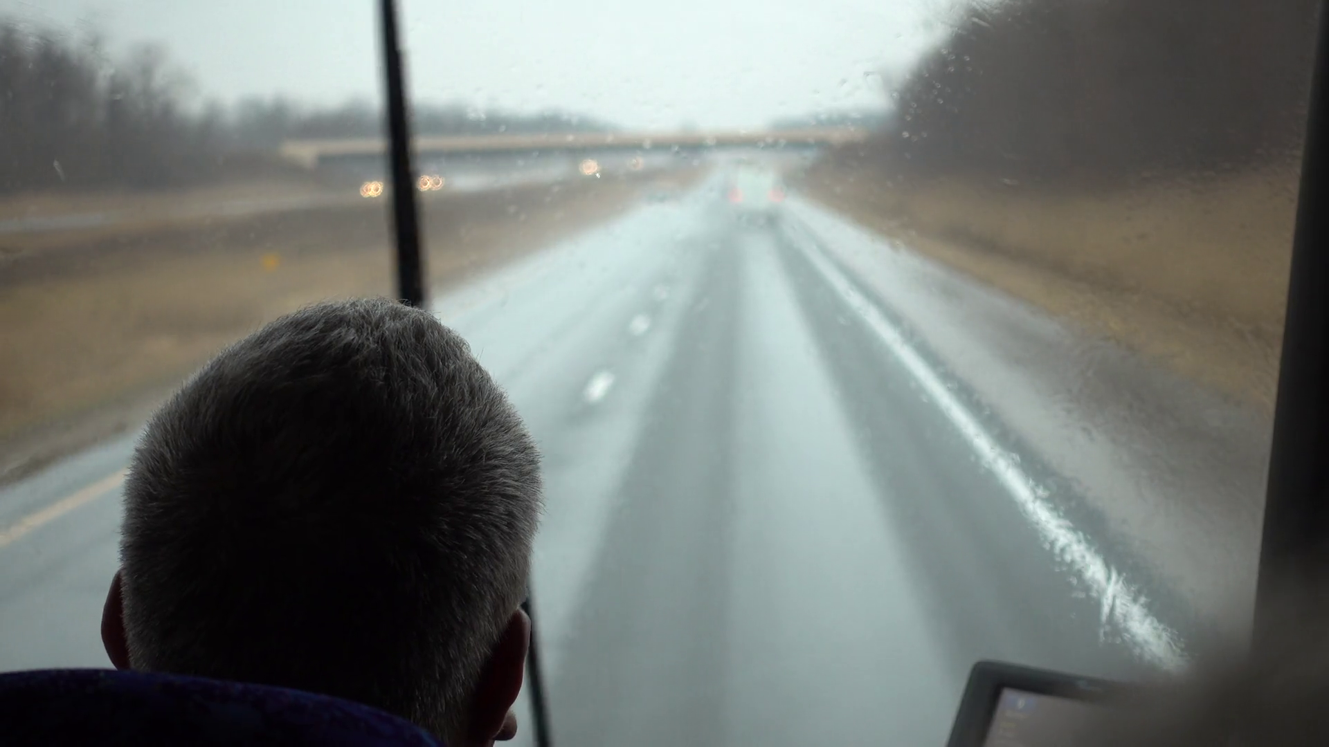 Inside Bus Driving On Highway Accompanied Stock Footage SBV-347744464 ...