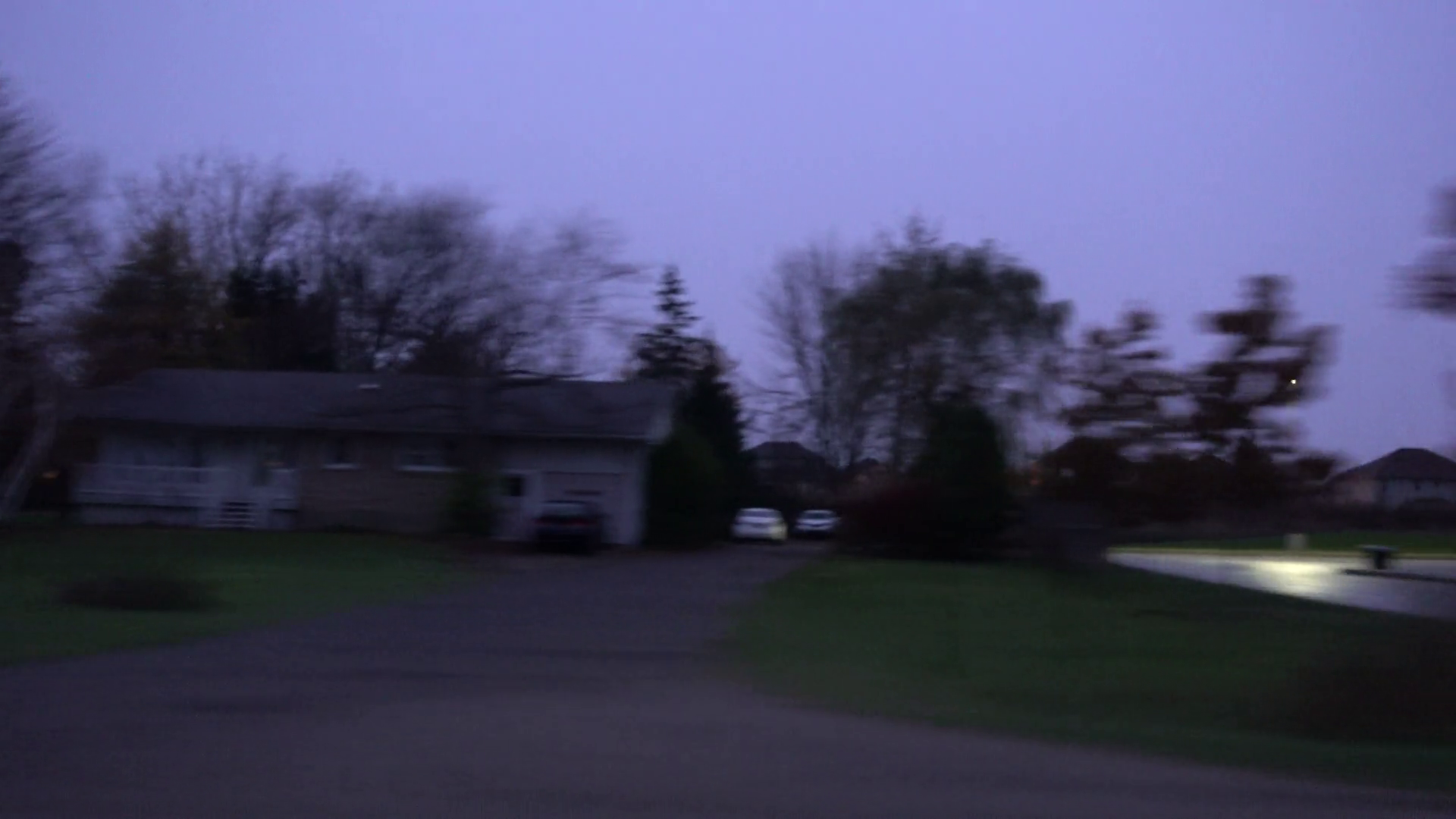 Driving Past Residential Area At Night Stock Footage SBV-347745658 ...
