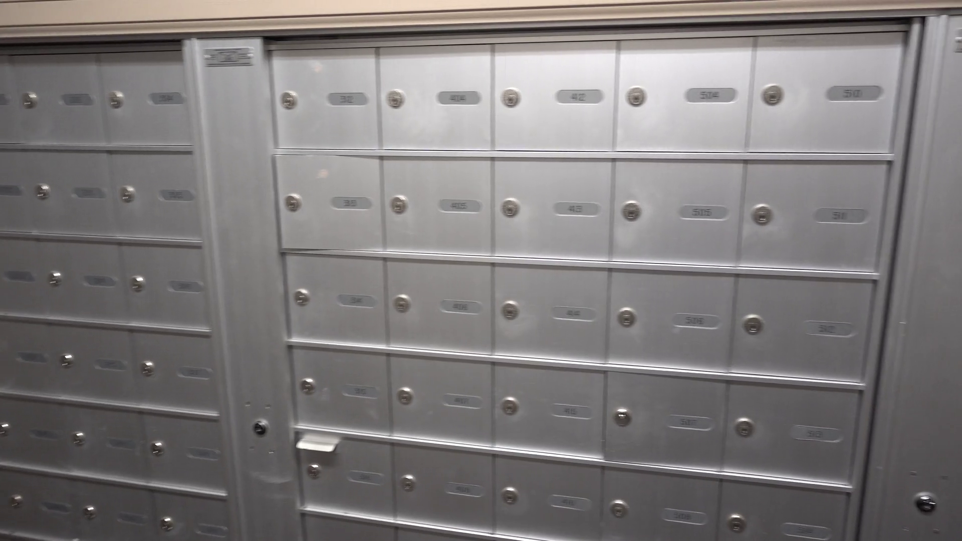 Metal Mailboxes Safety Deposit Boxes Are Stock Footage SBV-347747698 ...