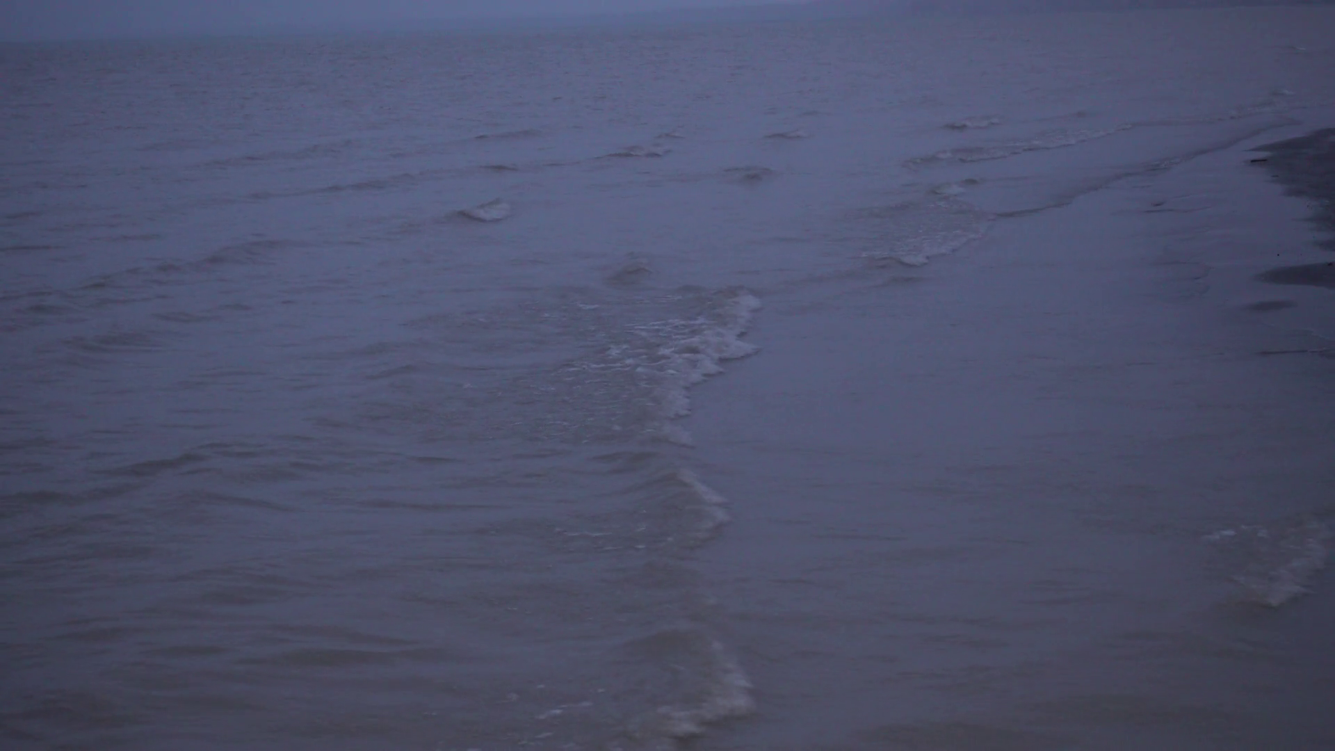 During Rainfall At Night Time Ocean Waves Stock Footage SBV-347751699 ...