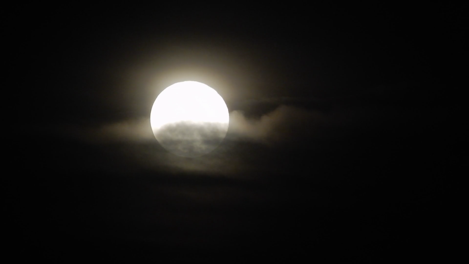 Another View Of Bright White Full Moon In Stock Footage SBV-348399065 ...