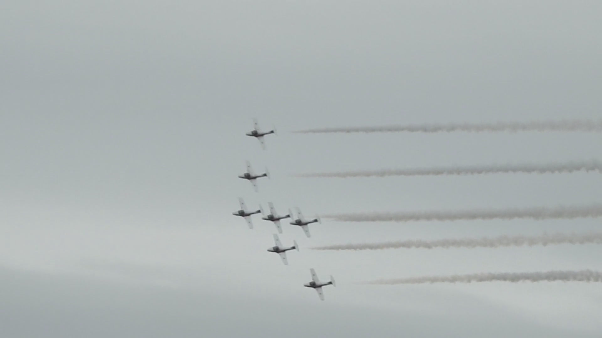 Canadian Snowbirds Fly In Synchronized Stock Footage SBV-347652748 ...