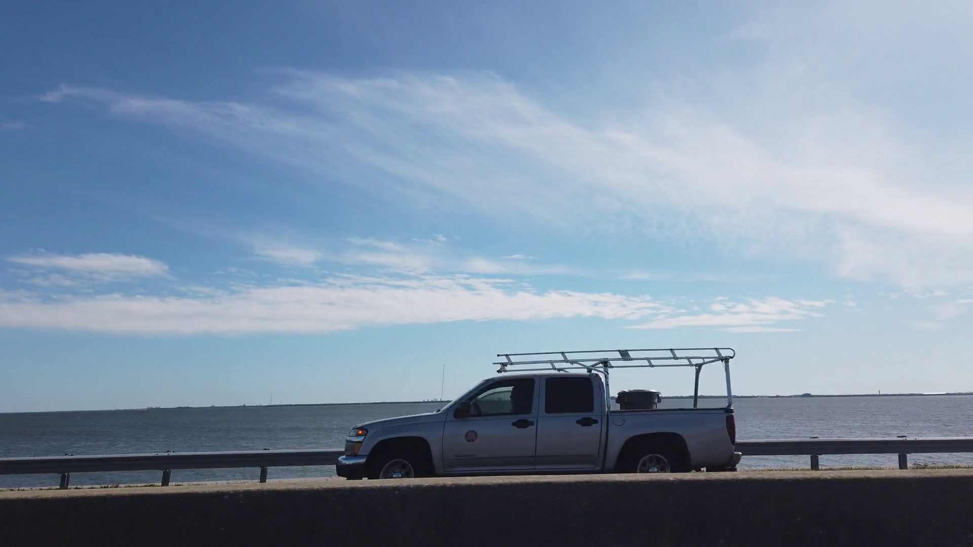 Cars Are Driving Over Bridge Over Ocean In Stock Footage SBV-347674357 ...