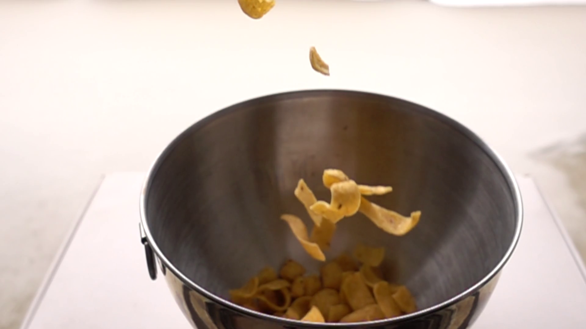 In Super Slow Motion Corn Chips Are Falling Stock Footage SBV-347744623 ...