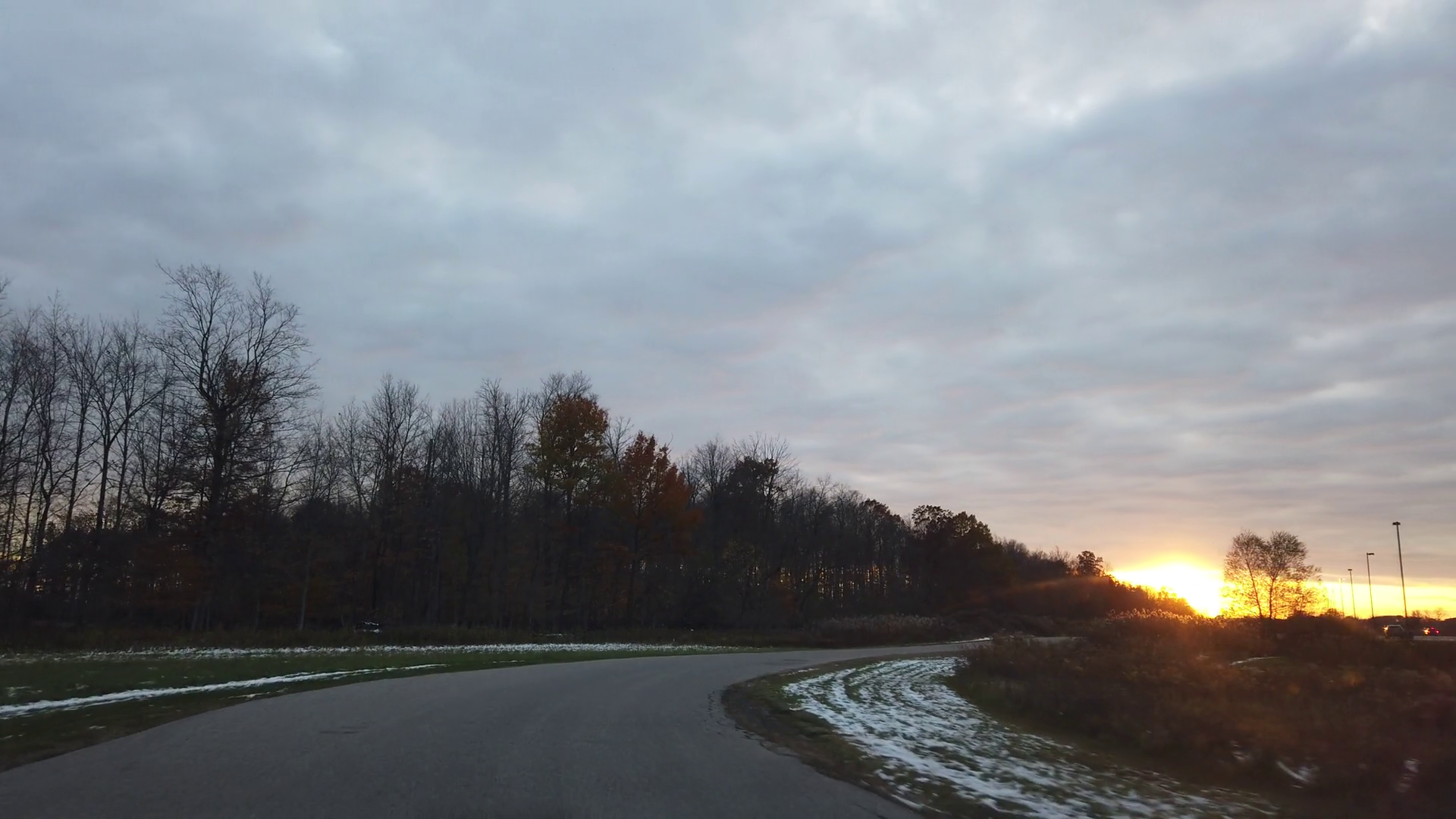 Driving Footage Captures View Of Curve Bend Stock Footage SBV-347781583 ...