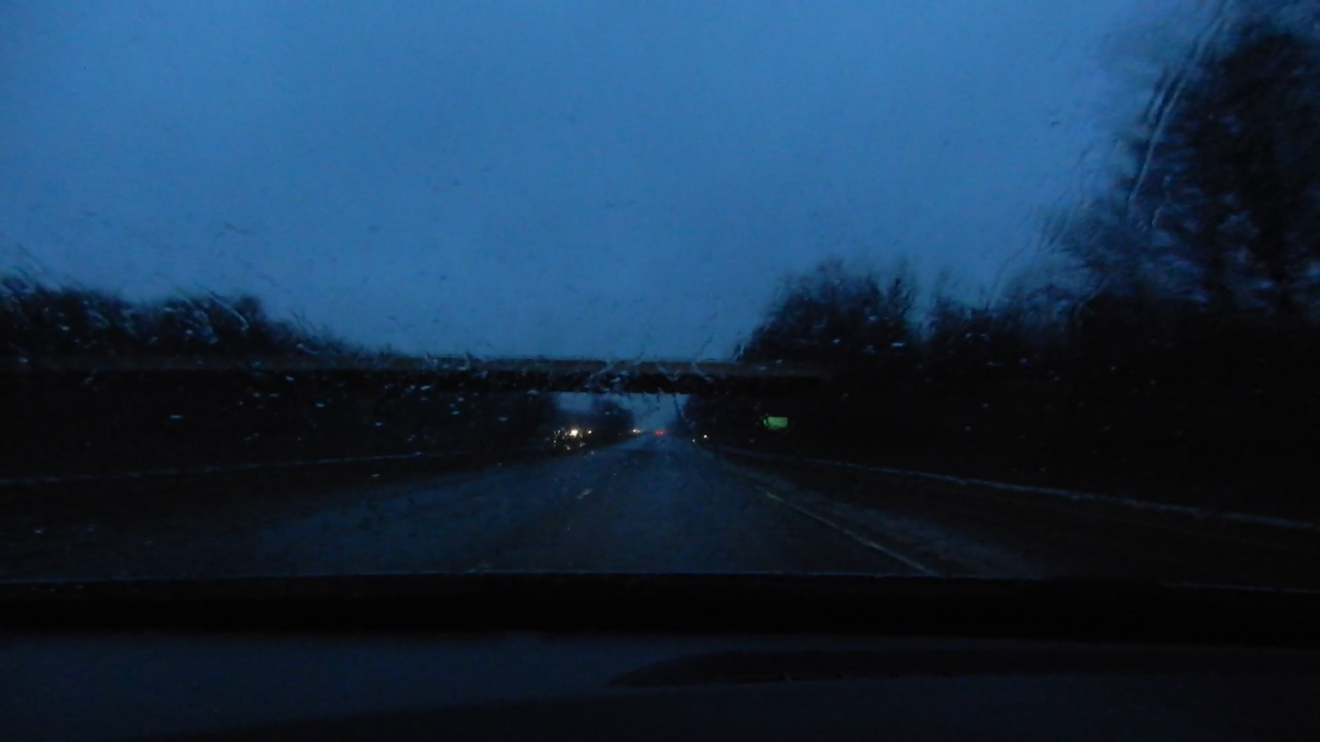 Driving Down Highway On Rainy Night With Stock Footage SBV-347788003 ...