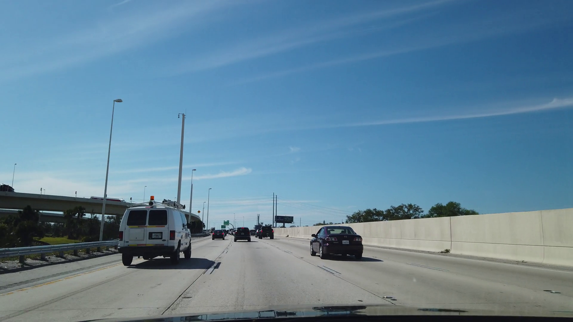 The Tampa Bay Florida Highway Freeway Stock Footage SBV-347752464 ...