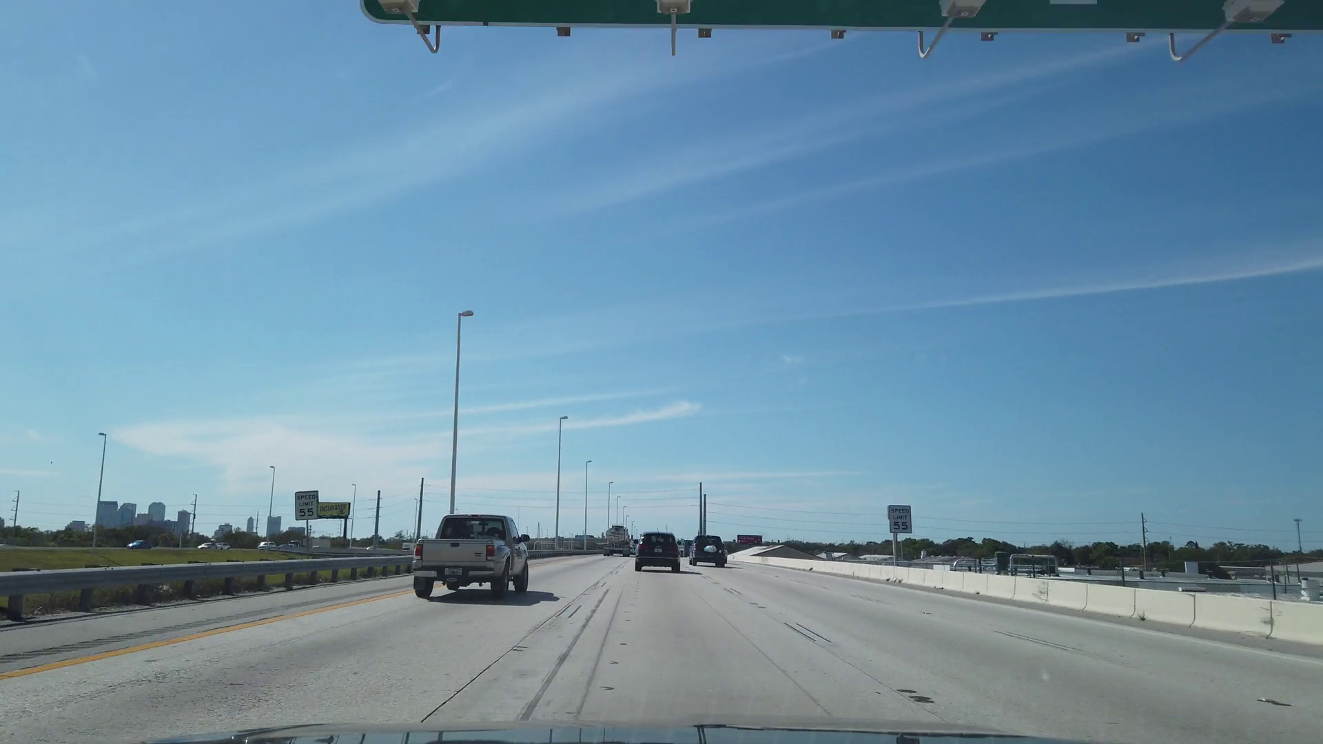 Tampa Bay Florida Usa: Driving Along Tampa Stock Footage SBV-347674411 ...