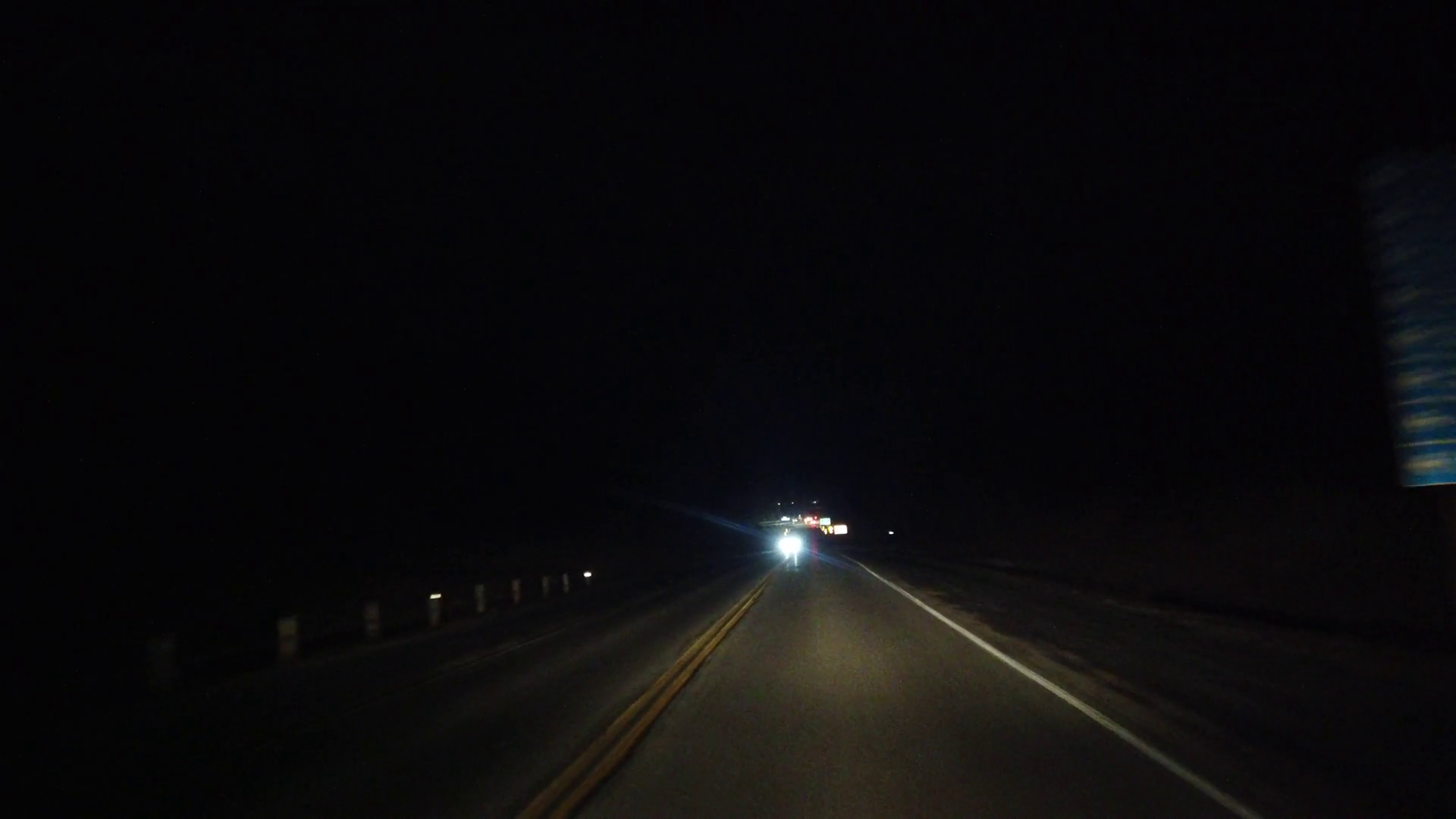 One Is Driving On Road At Night With Stock Footage SBV-347647905 ...