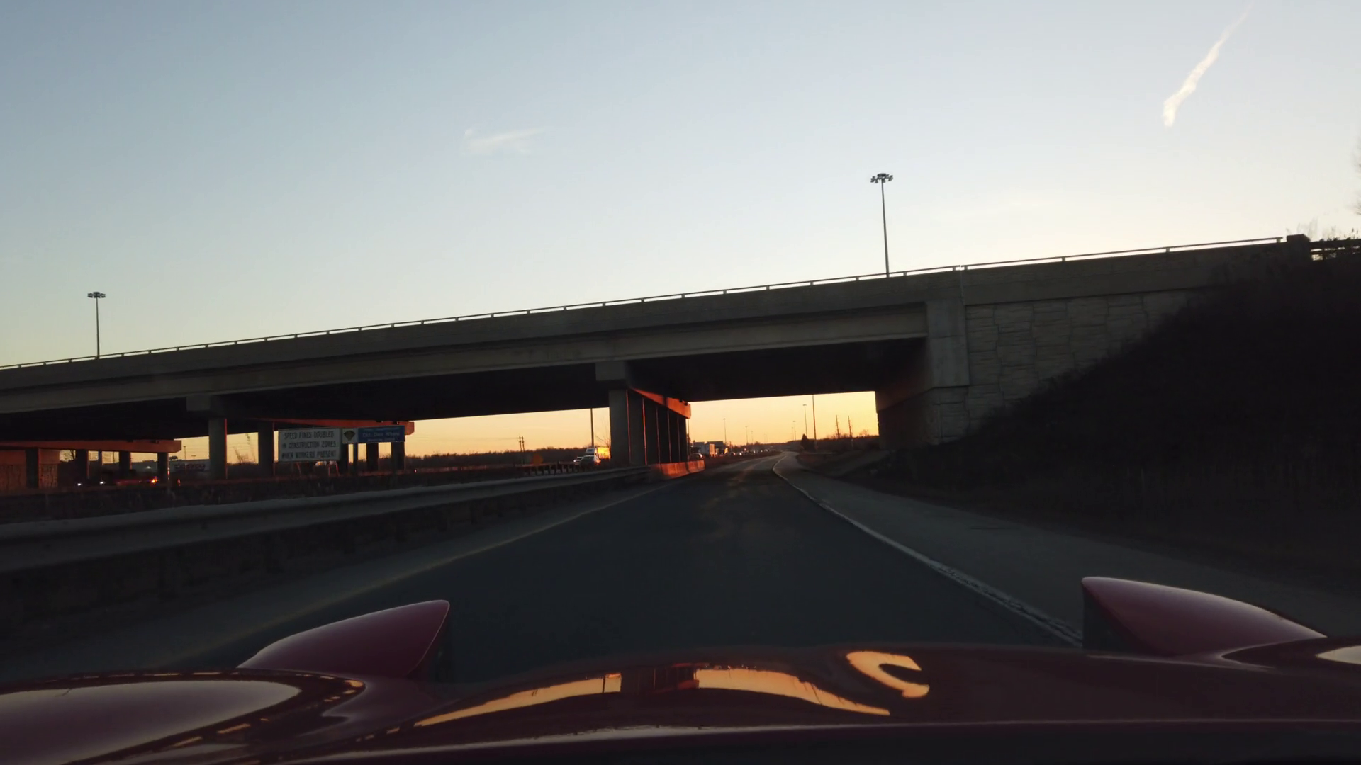 Driving Underneath Overpass On Highway In Stock Footage SBV-348412693 ...