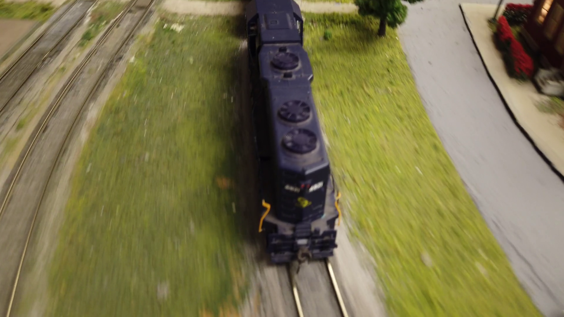 Tracking Journey Of Model Hobbyist Train Stock Footage SBV-347756396 ...