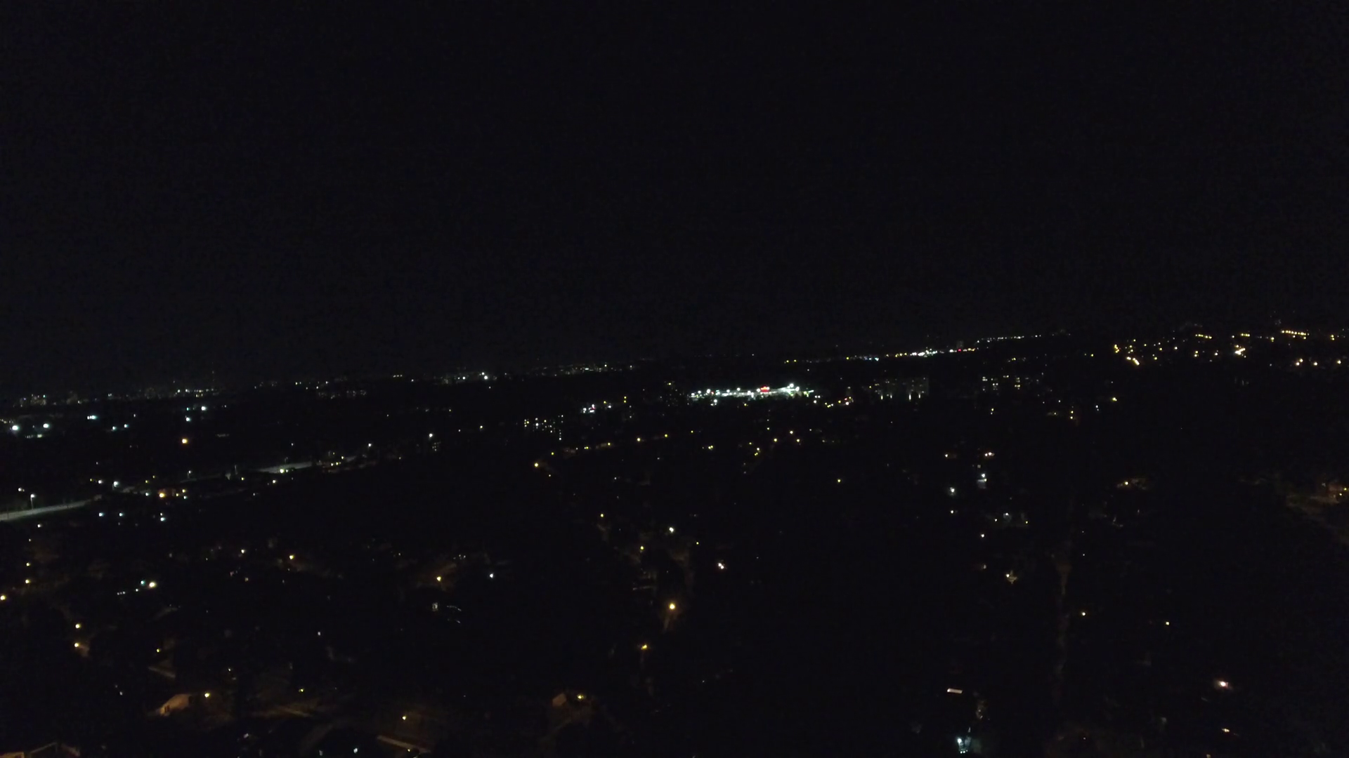 Flying Over Neighborhood At Night With Stock Footage SBV-347787211 ...