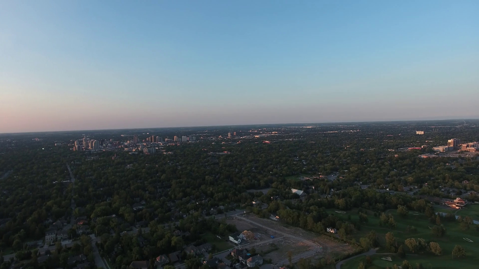 Forest City Panorama At Dusk Aerial View Stock Footage SBV-347401165 ...