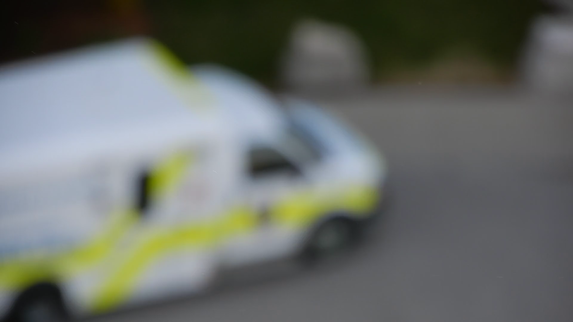 An Ambulance's Front Part With Flashing Stock Footage SBV-347658421 ...