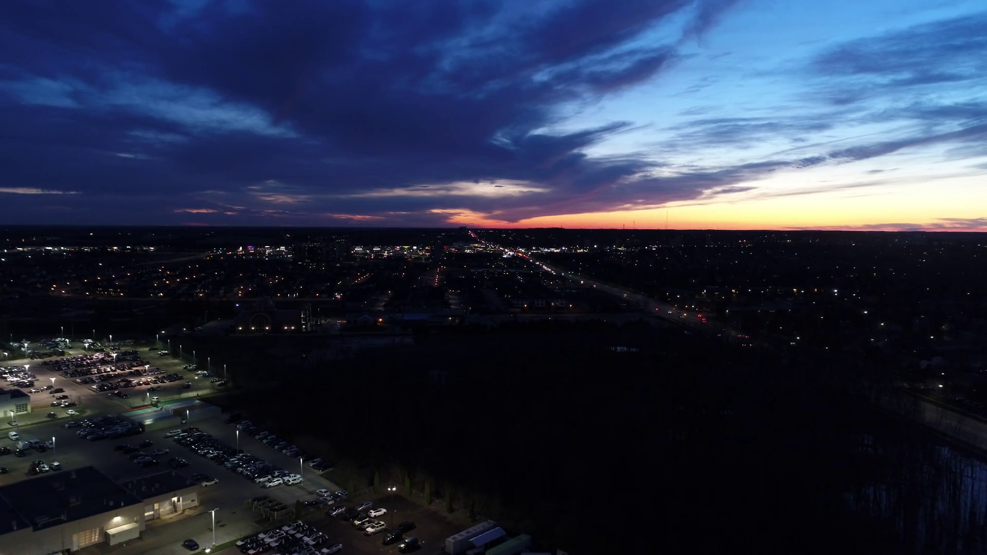 While Flying Drone Aerially Over City Stock Footage SBV-347762771 ...