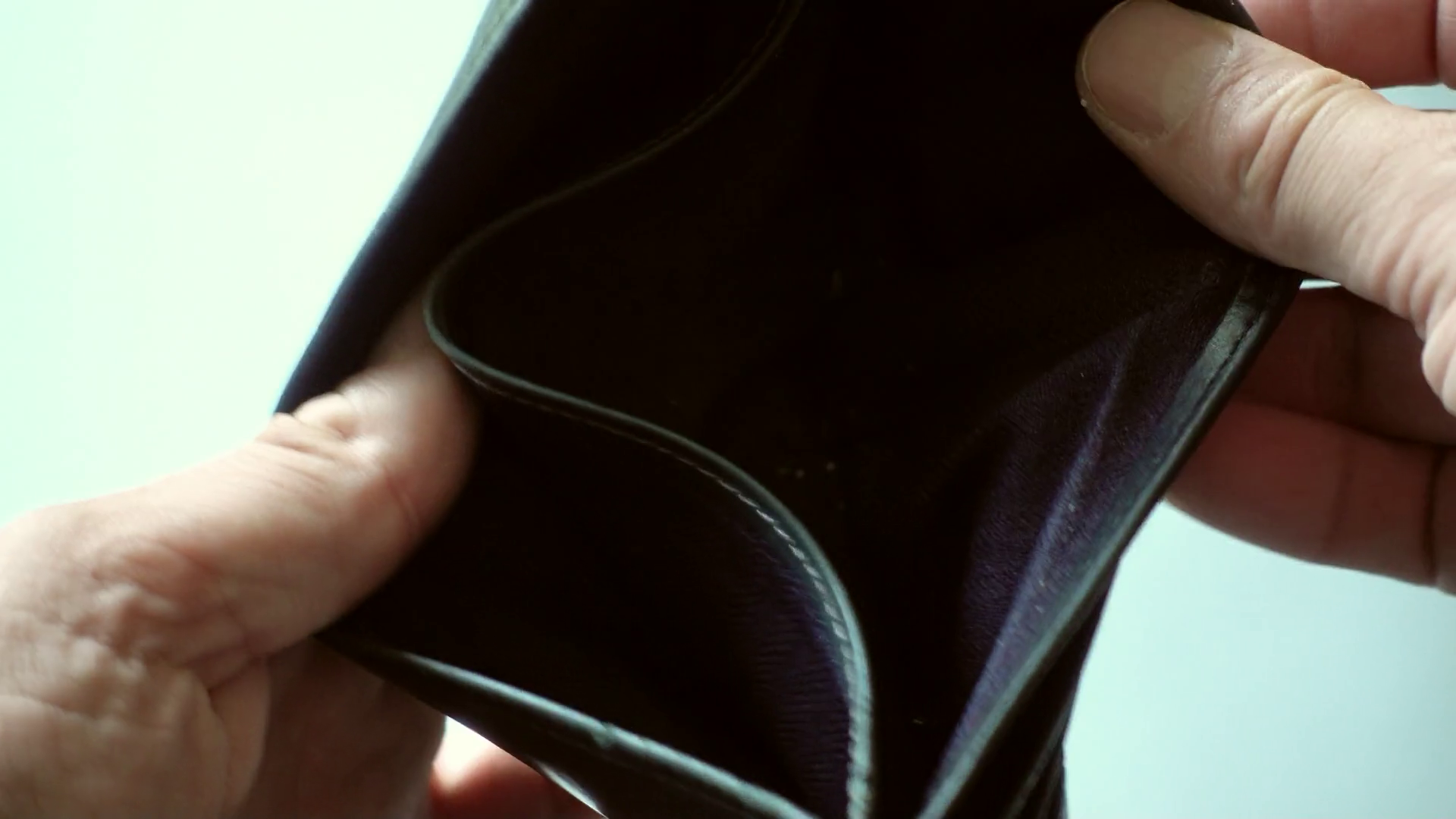 Looking Inside Empty Wallet With Money Stock Footage SBV-348383490 ...