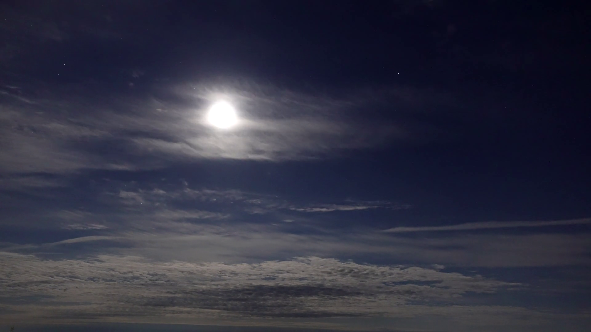 The Moon Shines Through Clouds Accompanied Stock Footage SBV-347660736 - Storyblocks