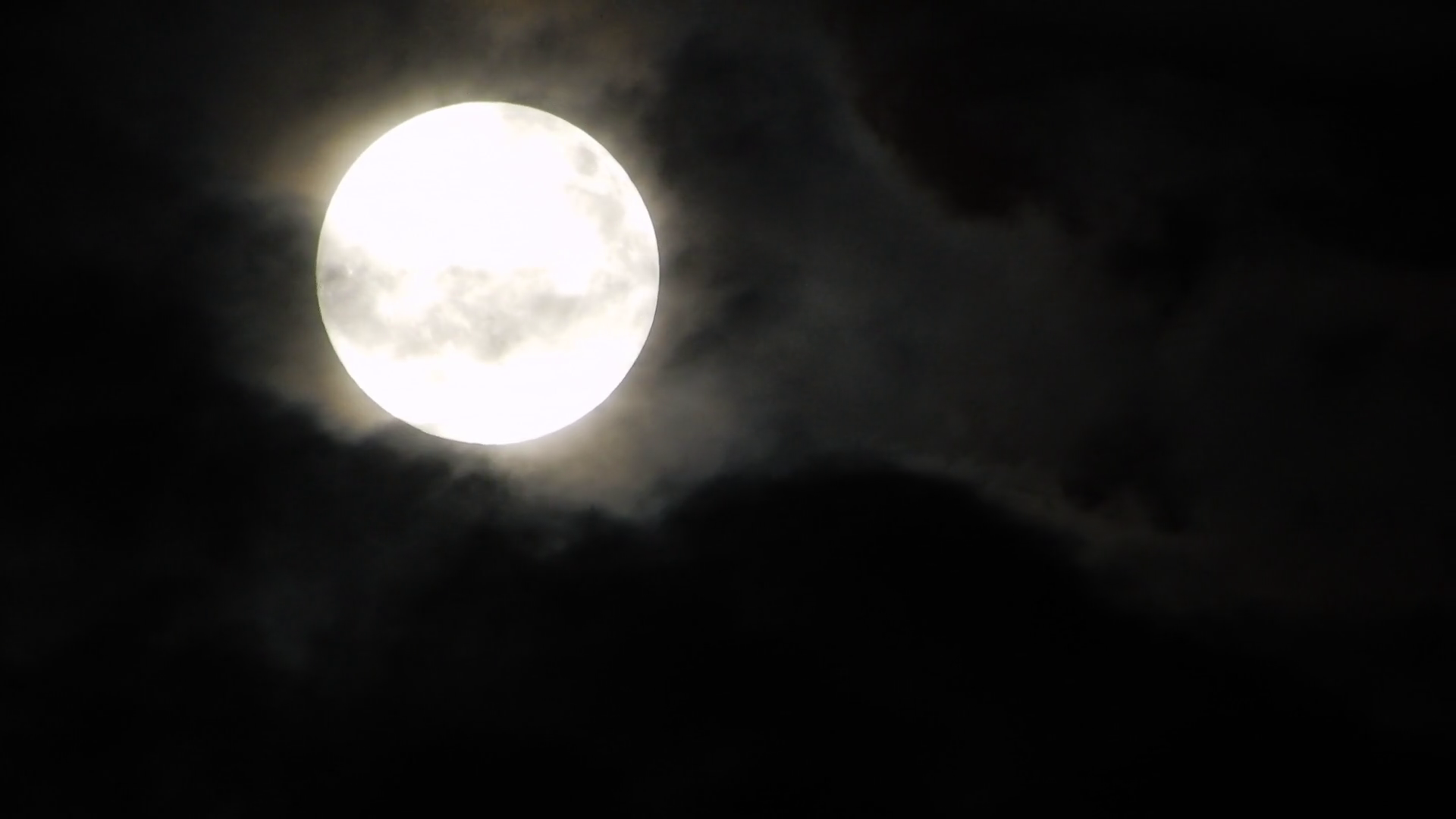 During Night New Moon Full Moon Shine Stock Footage SBV-348400387 ...