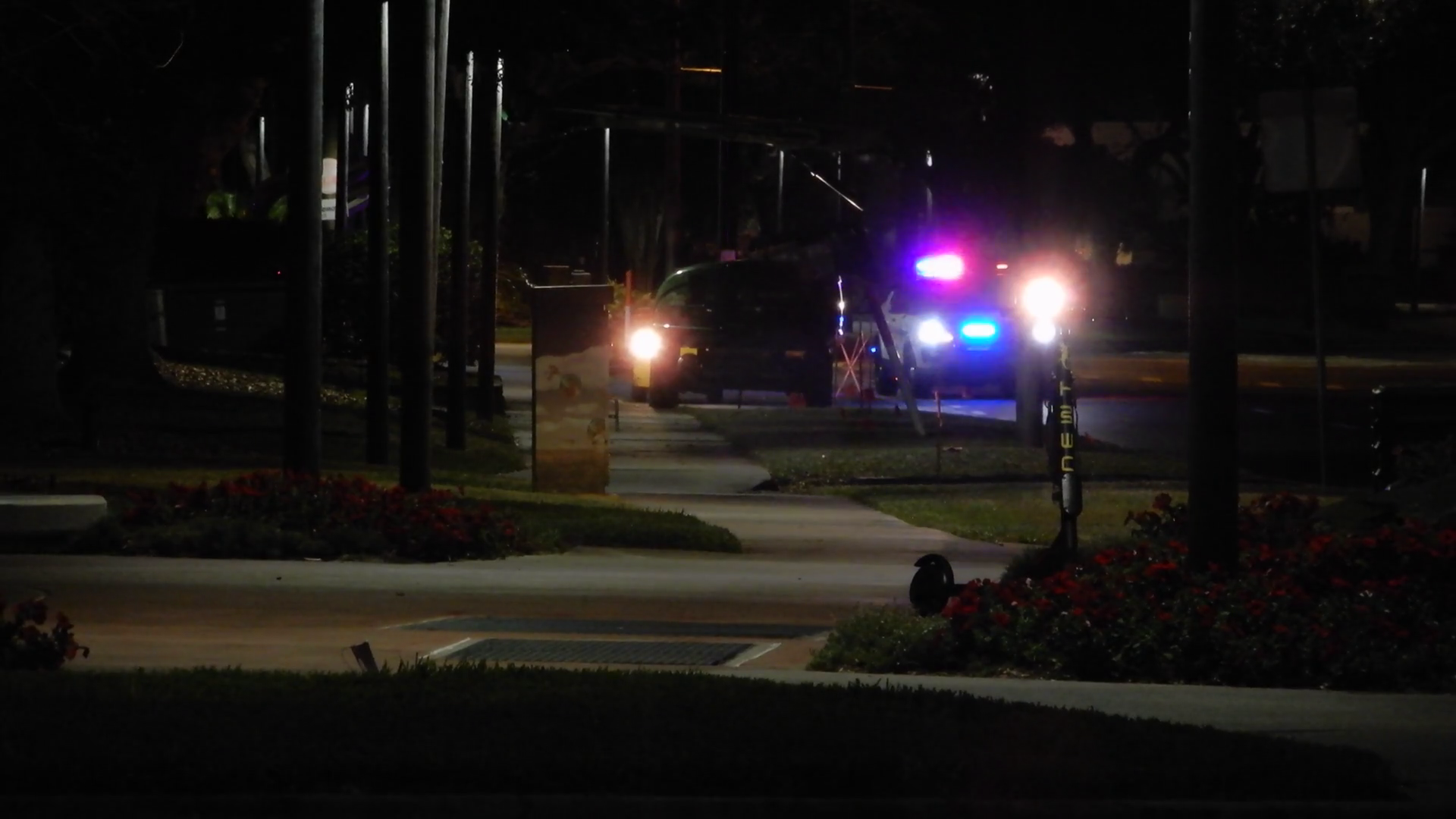 At Night Police Officer In Cop Car With Stock Footage SBV-347715605 ...