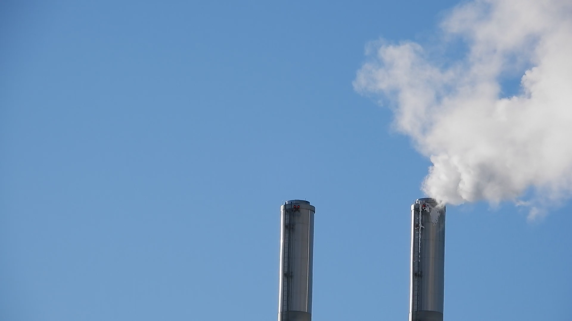 Puffs Of White Smoke Appear In Lower Stock Footage SBV-347771078 ...