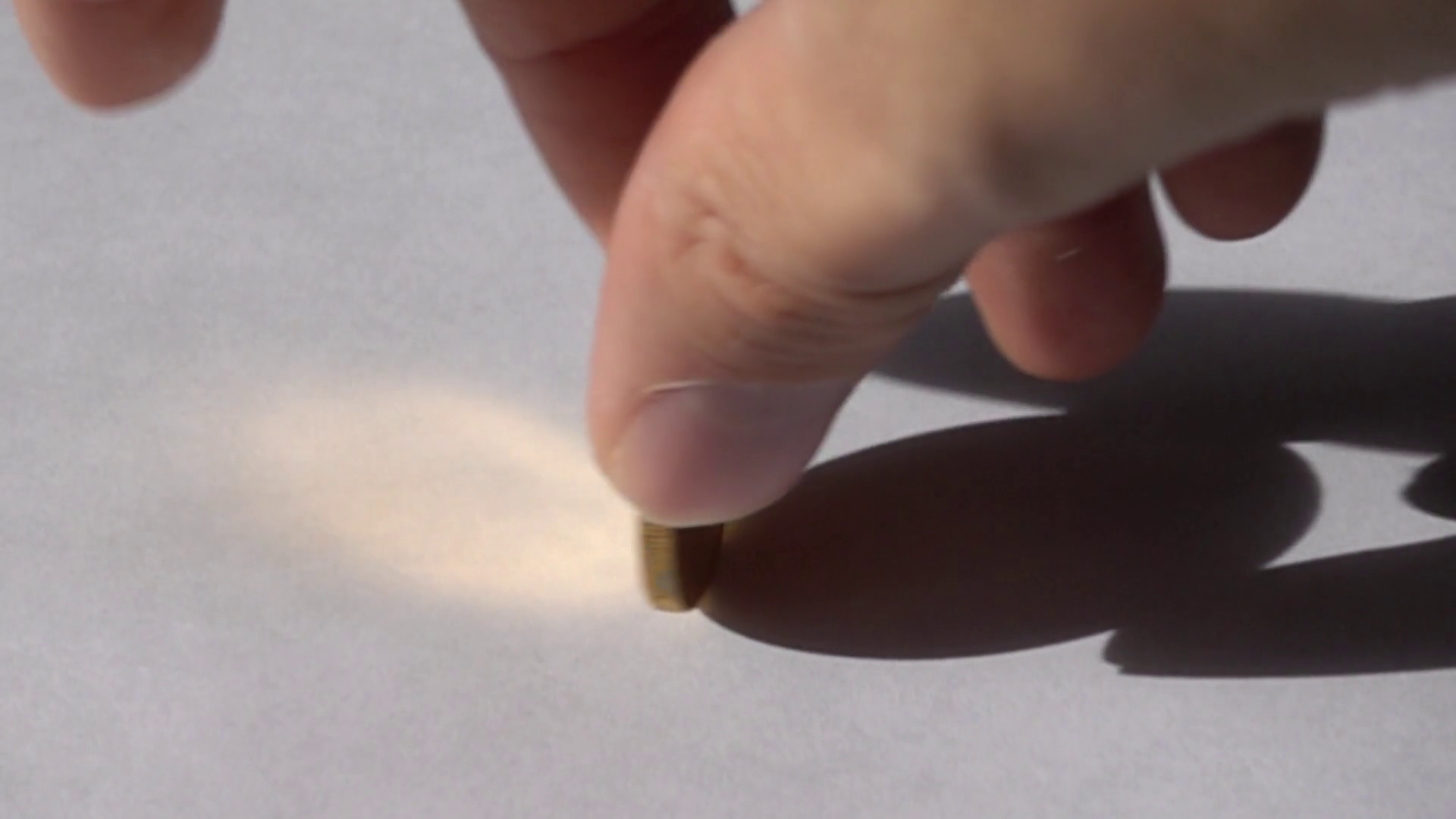 A Gold Coin Spinning In Slow Motion In Stock Footage SBV-347776464 ...