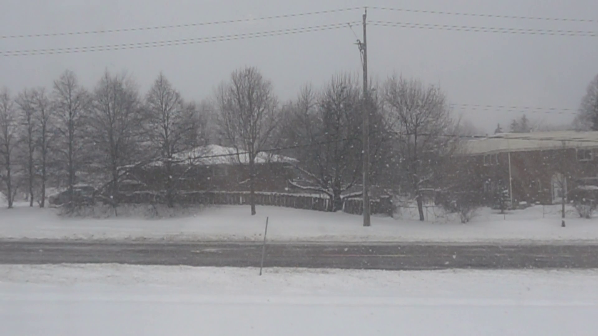 Snow Falling Wind Blowing Outside In Stock Footage SBV-347769499 ...