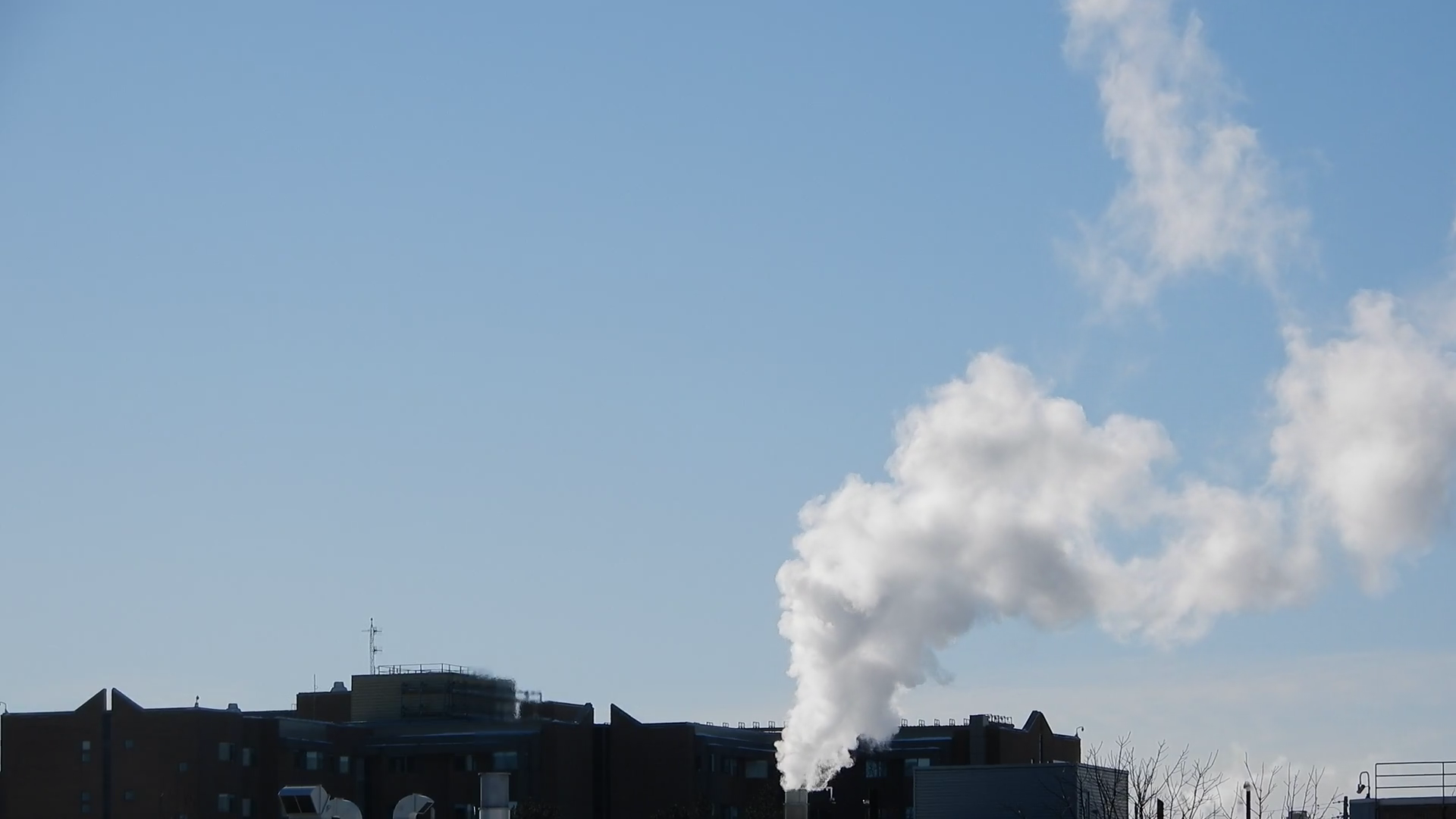 Smoke Is Observed Polluting Air Out Of Stock Footage SBV-347762855 ...