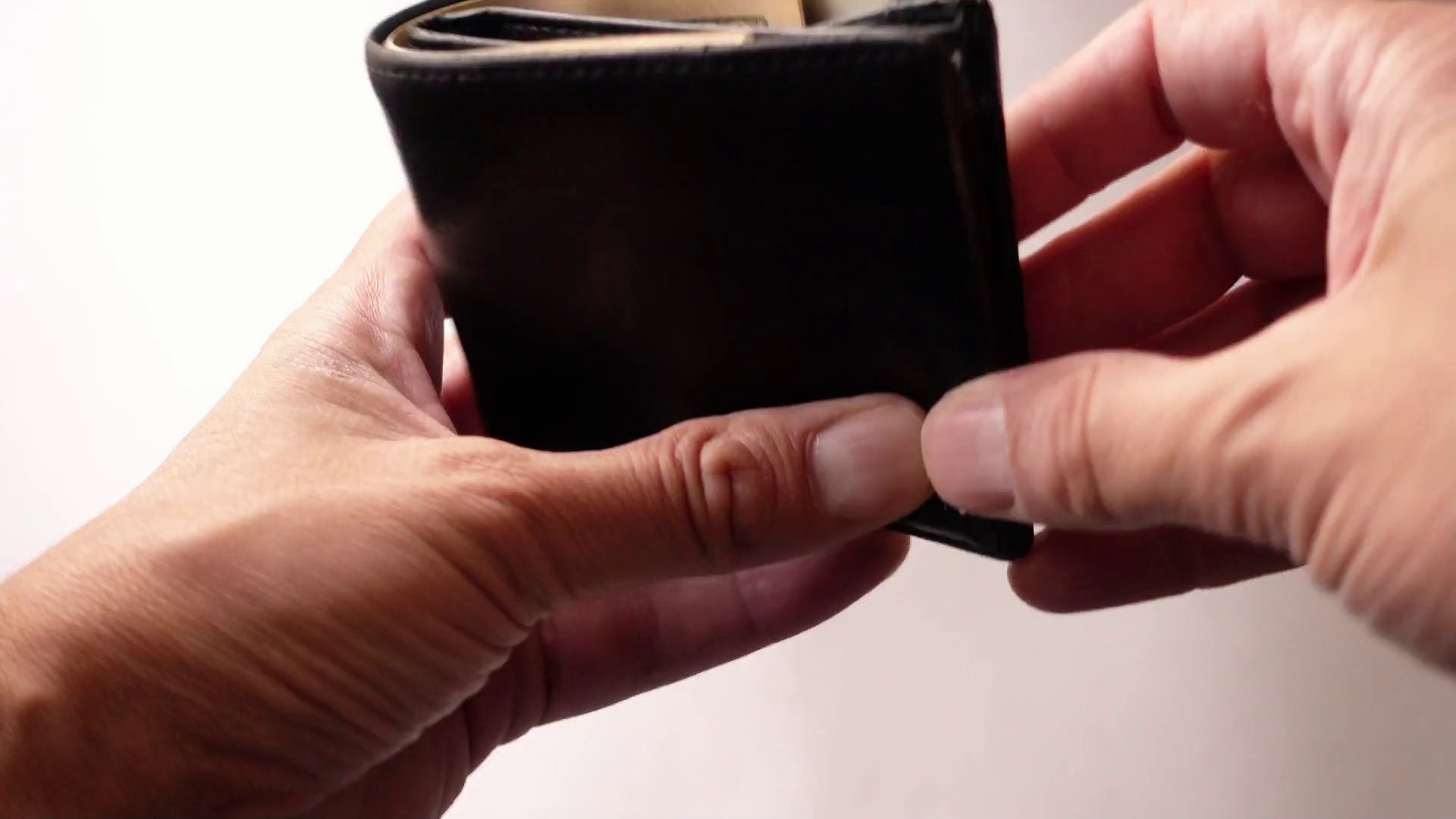 Taking Stack Of Cash Out Of Wallet Then Stock Footage SBV-348383504 ...