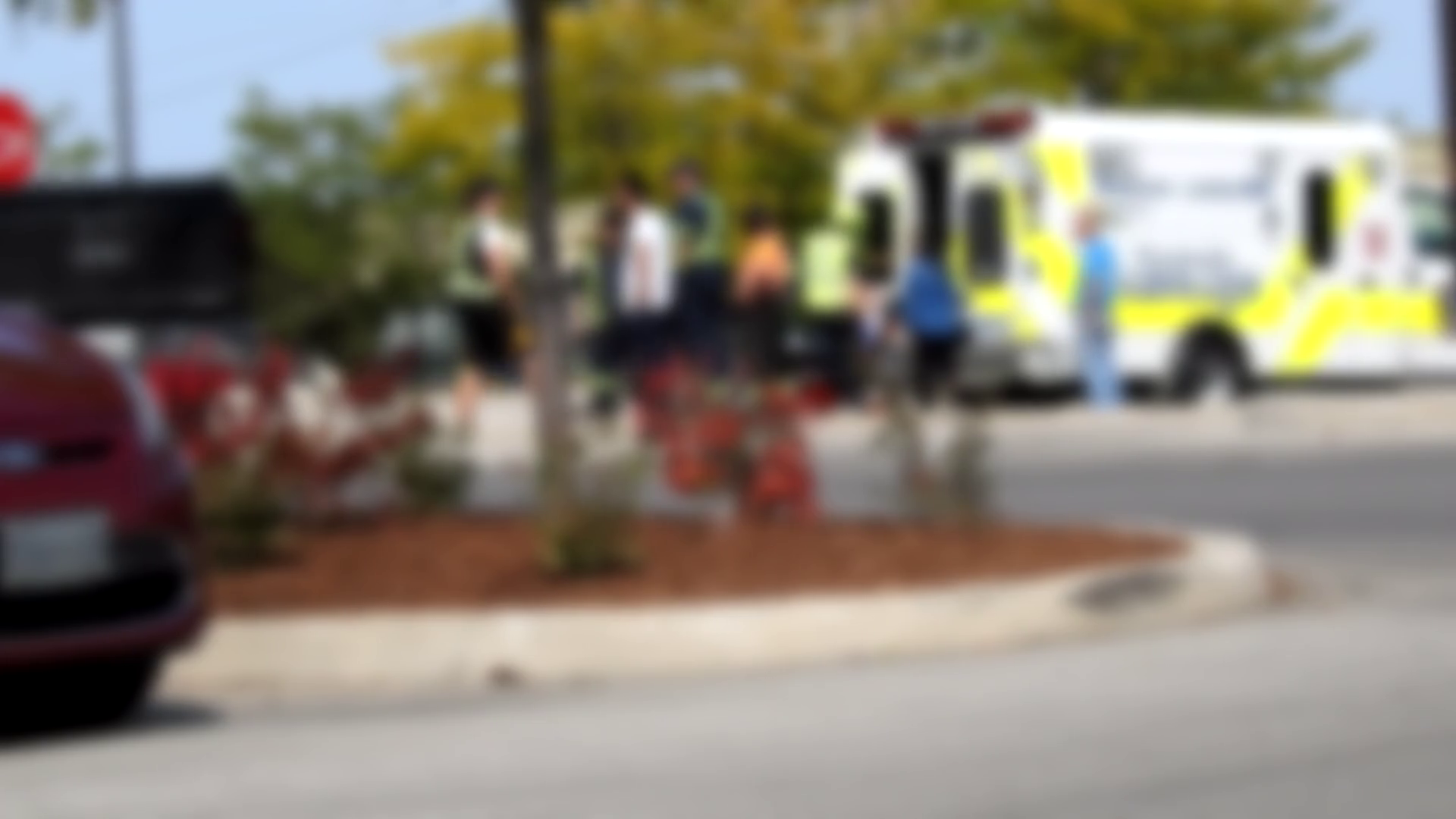 Paramedics Police Officers At Scene Of Crash Stock Footage SBV ...