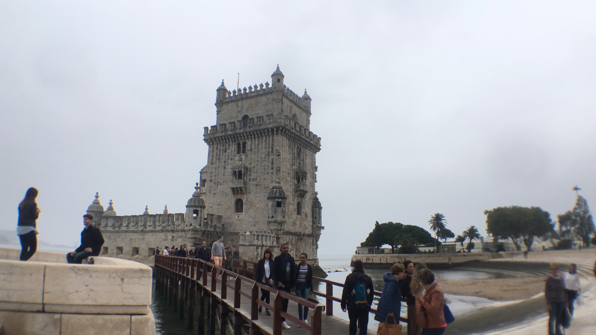 Famous Belem Tower In Lisbon Portugal Stock Footage SBV-352076343 ...