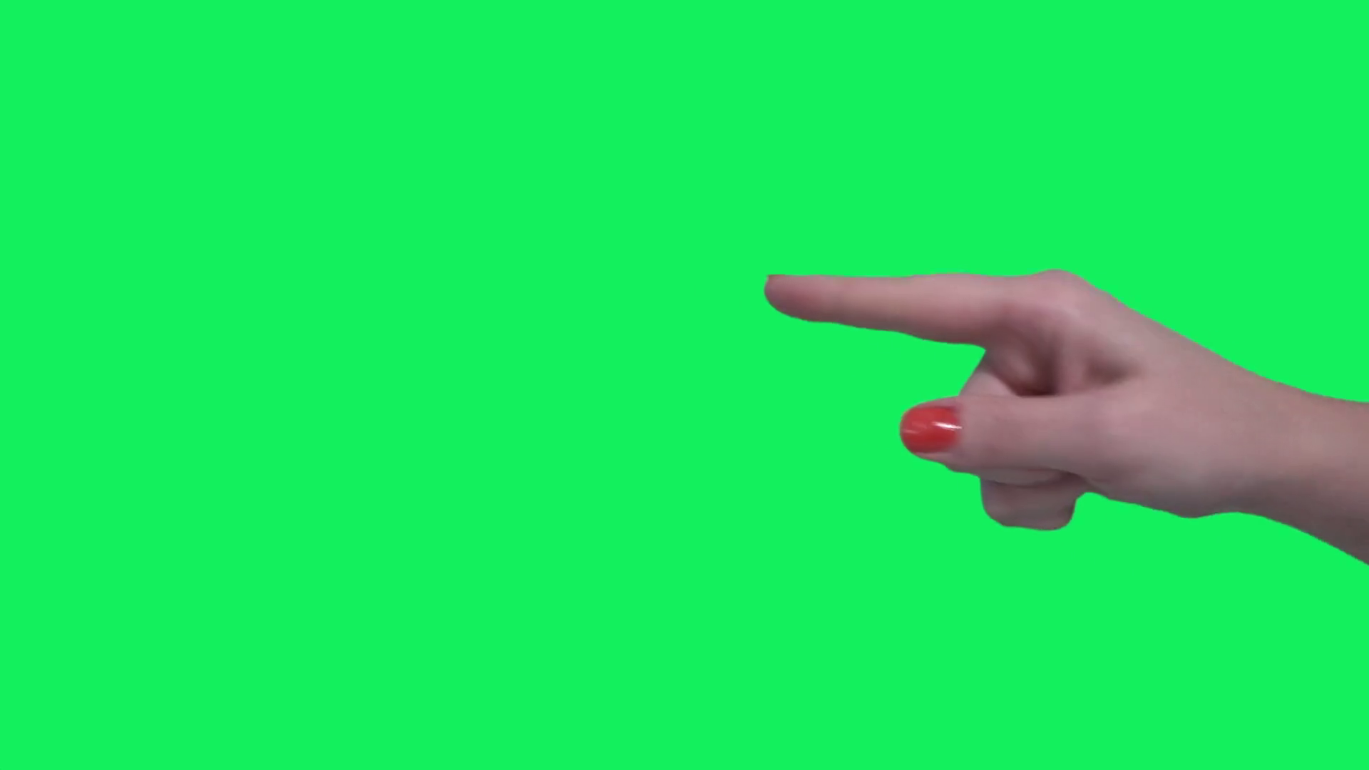 Female Hand Gestures Pointing Green Screen Stock Footage SBV-352056579 ...