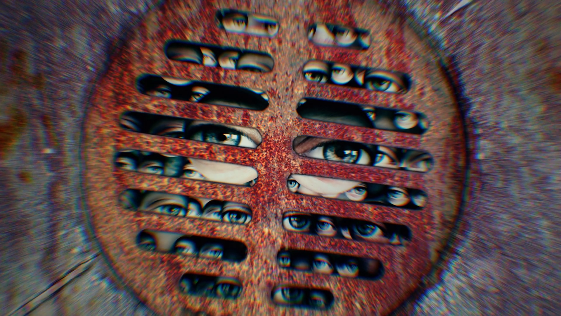 Sewer Creature Bloody Manhole Cover Zoom In Stock Footage SBV-352368619 ...