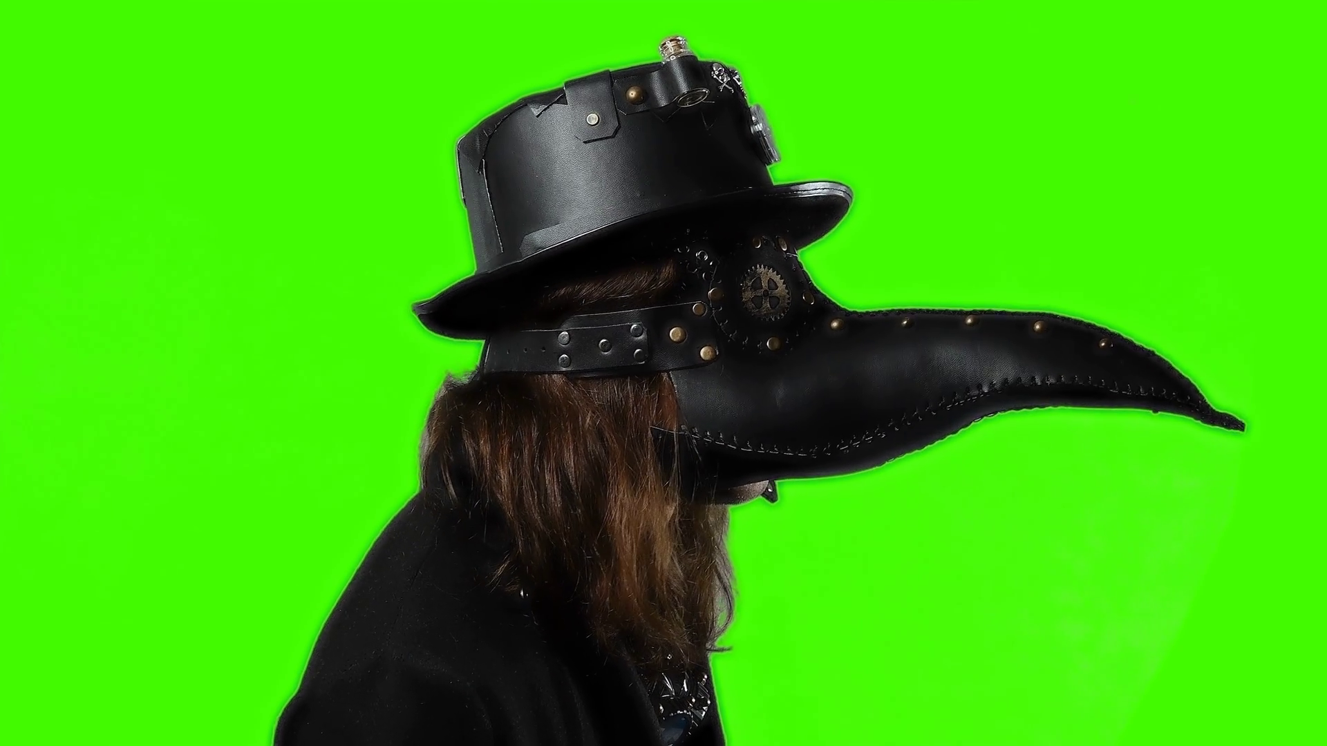 Creepy Masked Man Costume Figure Psycho Stock Footage SBV-352292204 ...