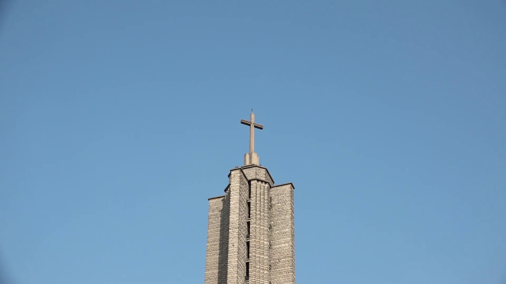 Catholic Church Cross Zoom In - 60fps Stock Footage SBV-351923253 ...