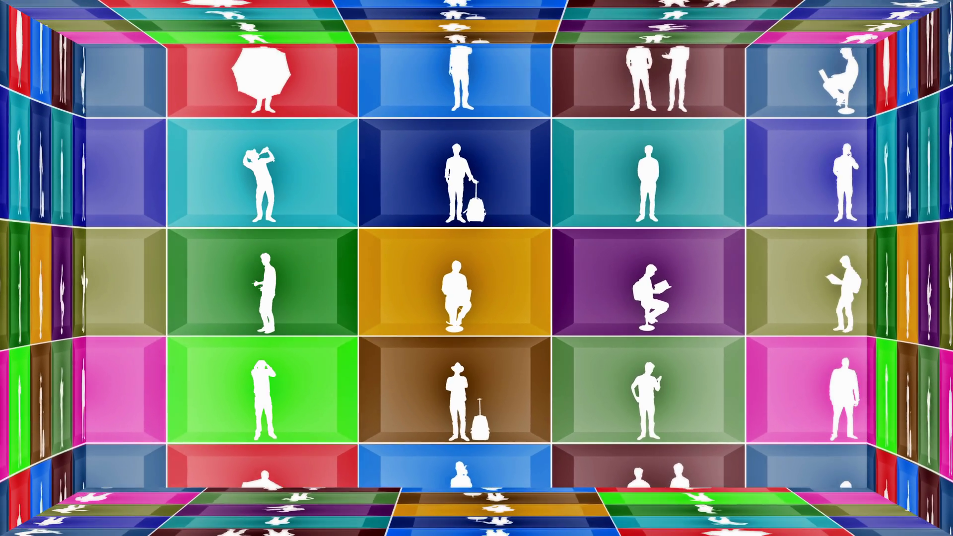 Male Silhouettes Isolation People Activities Stock Footage SBV ...