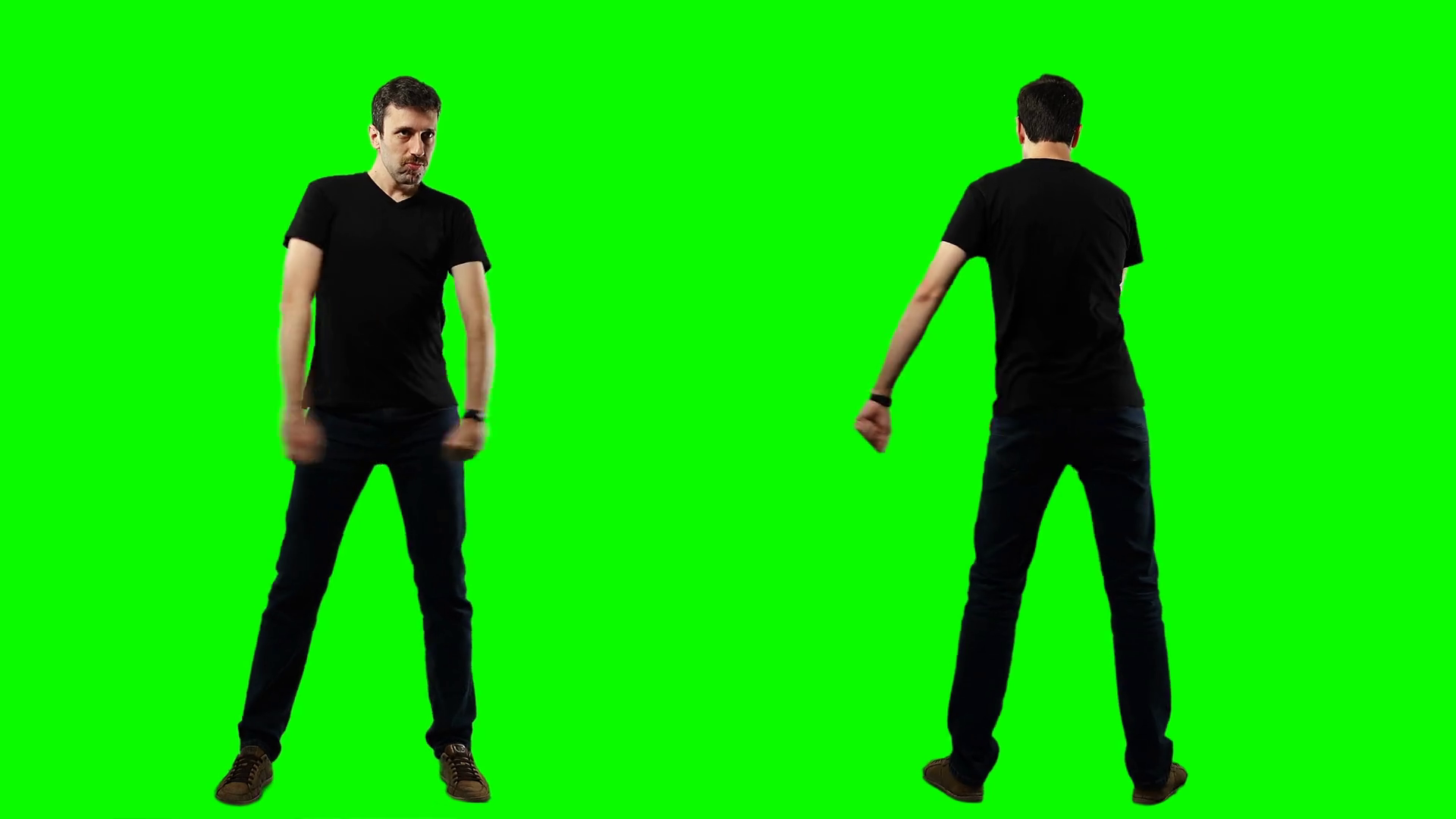 Funny Dance Mustache Man On Green Screen Stock Footage SBV-352292354 ...