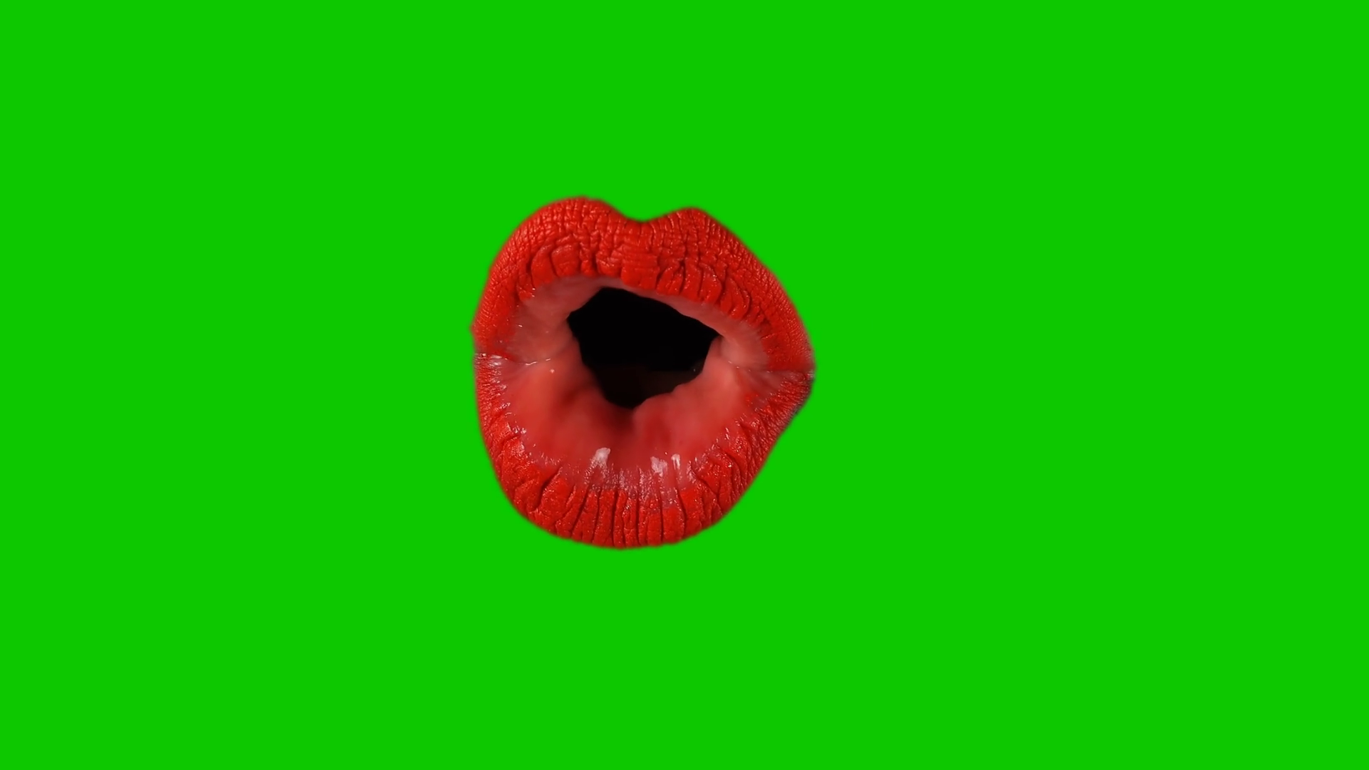 Female Mouth Expression Lips Green Screen Stock Footage SBV-352292866 ...