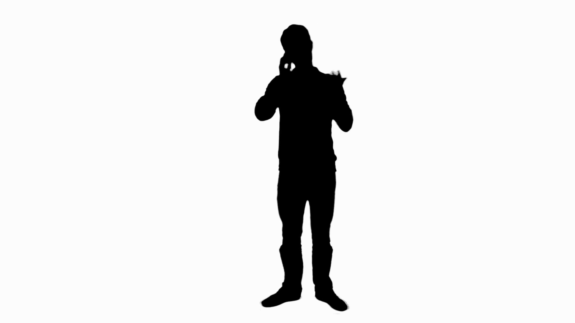 Incoming Call Smartphone Silhouette Man Stock Footage SBV-351914490 ...