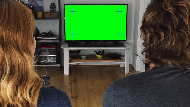 Family Watching Tv Green Screen Stock Footage: Royalty-Free Video Clips ...