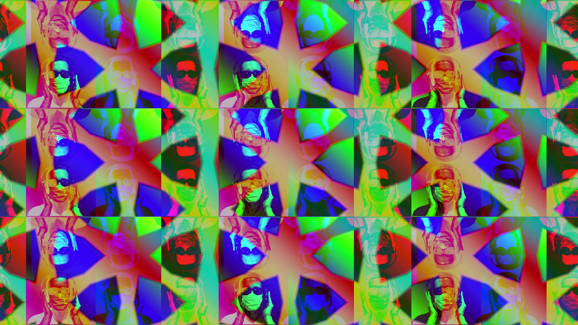 Psychedelic Trance Musical Man With Face Mask Stock Footage SBV ...