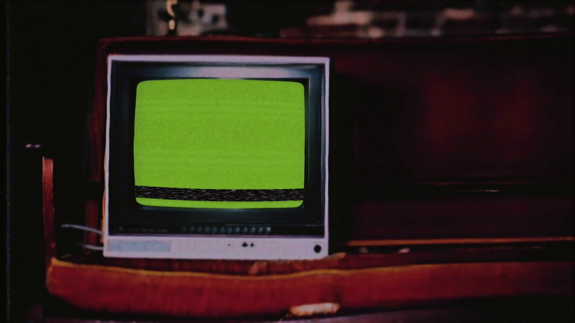 Retro Tv Green Screen Old Vhs Effect Vintage Stock Footage SBV ...