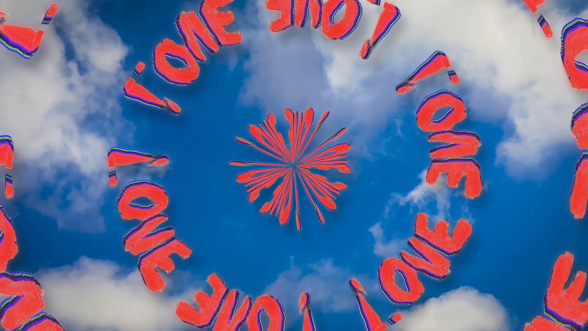 Love Vortex Brushstrokes In Blue Sky Stock Footage SBV-352235920 ...