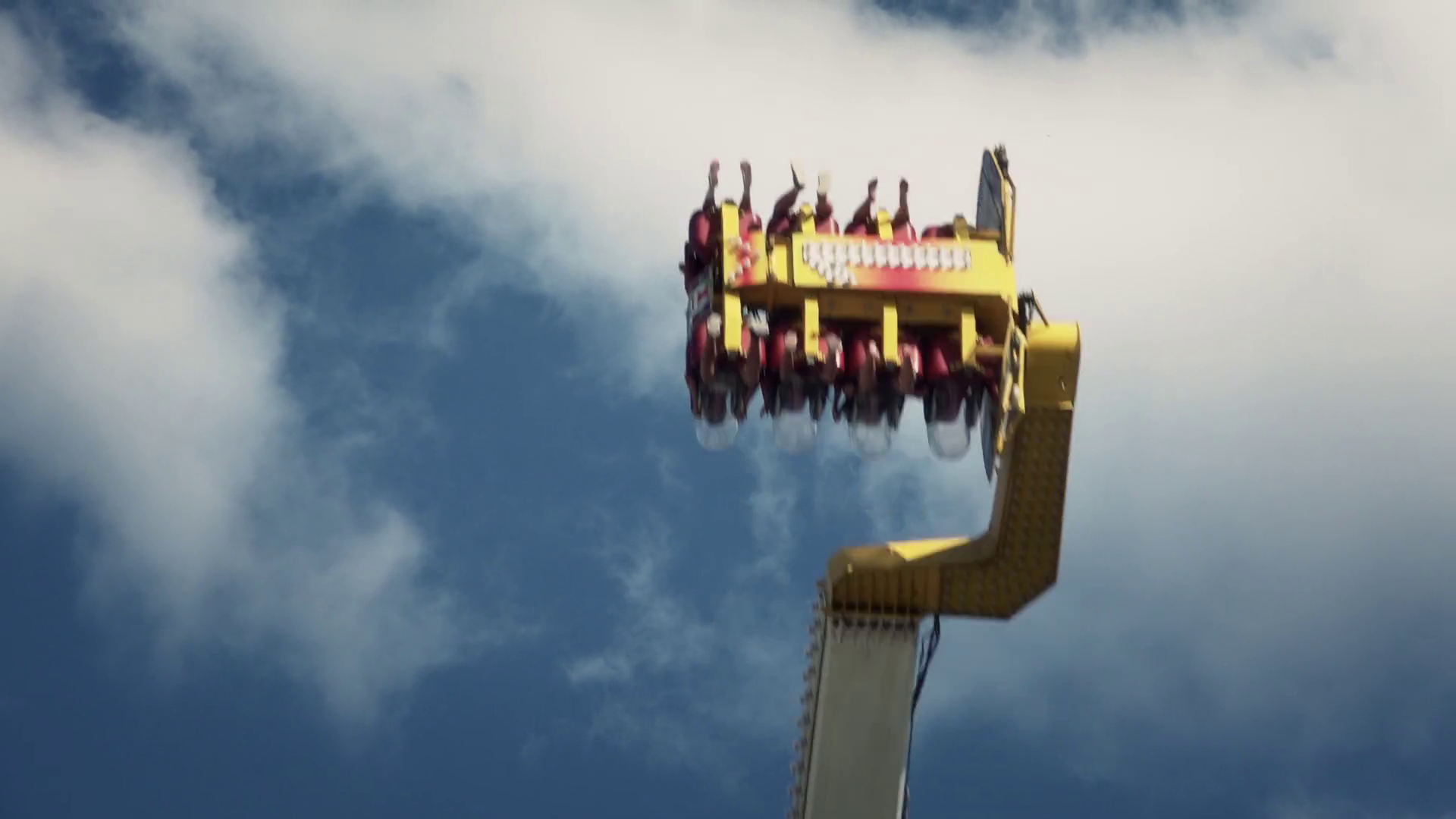 Theme Park Pendulum Ride Close Up - 60fps Stock Footage SBV-351910907 ...